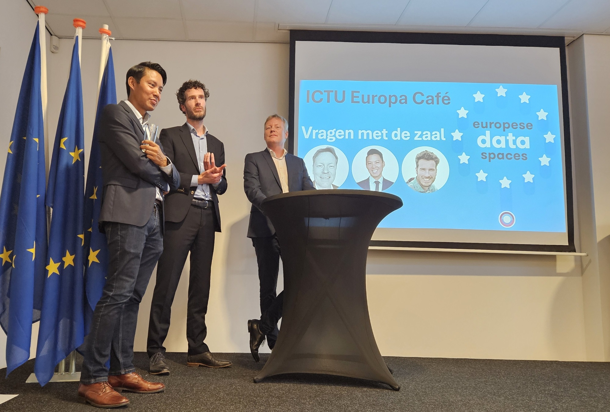 Impressie Europa Café over Europese Data Spaces - ICTU
